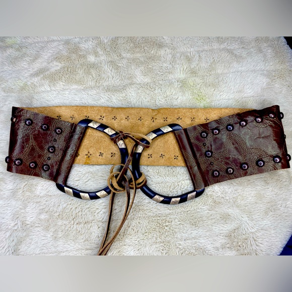 Accessories | Rancho Estancia Brown Leather Dring Vaquera Belt ...